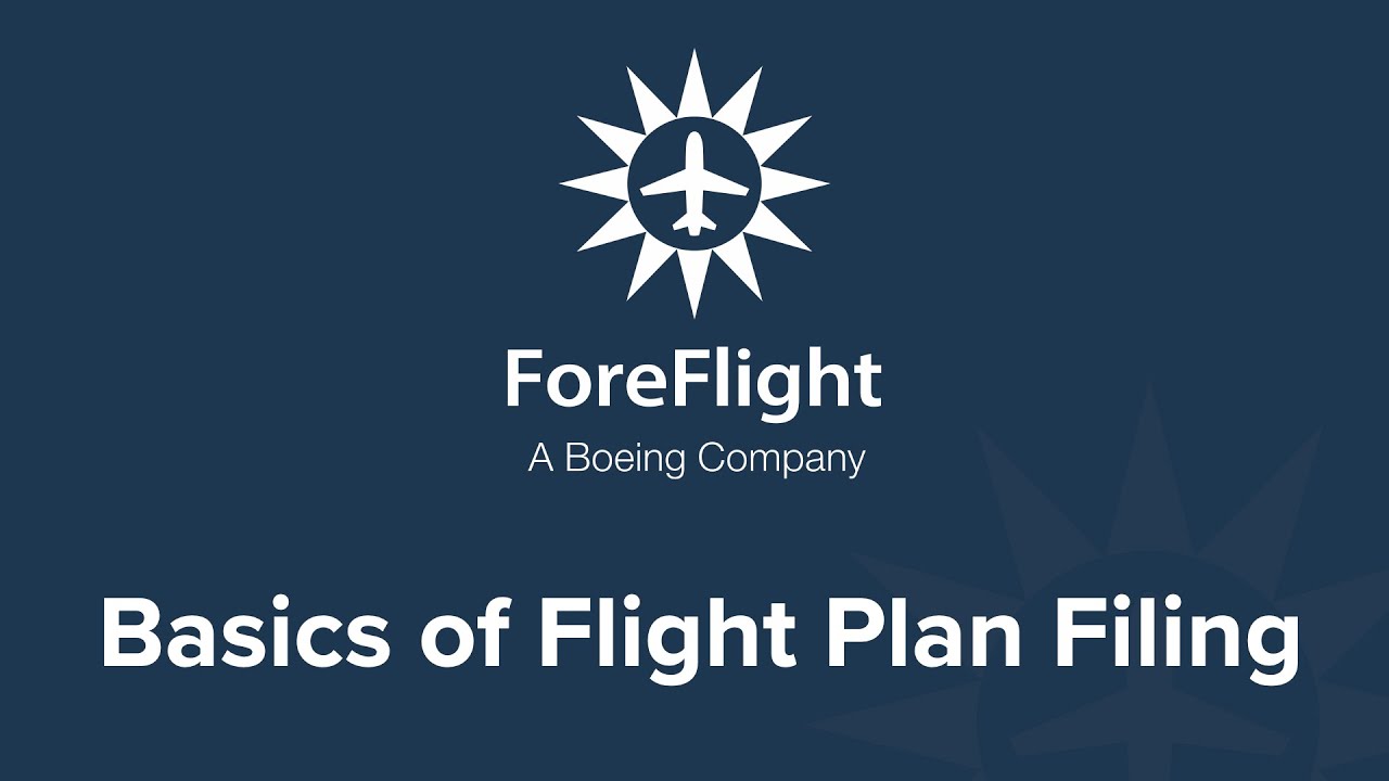 Basics of Flight Plan Filing (May 2022) - YouTube