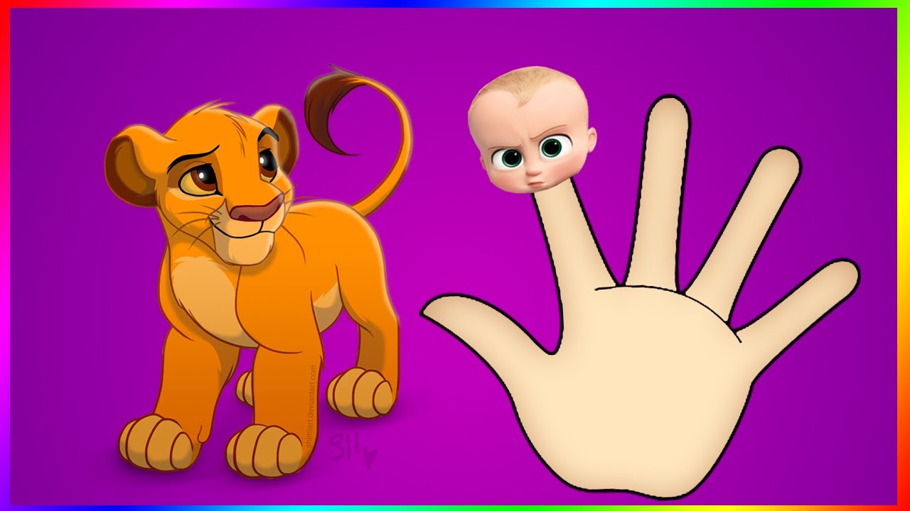 Lion King finger family song | Daddy finger Lion King SImba Mix - YouTube