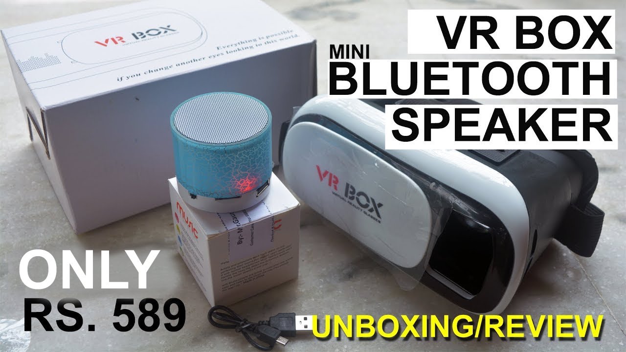 VR Box With Bluetooth Speaker Unboxing And Review - YouTube