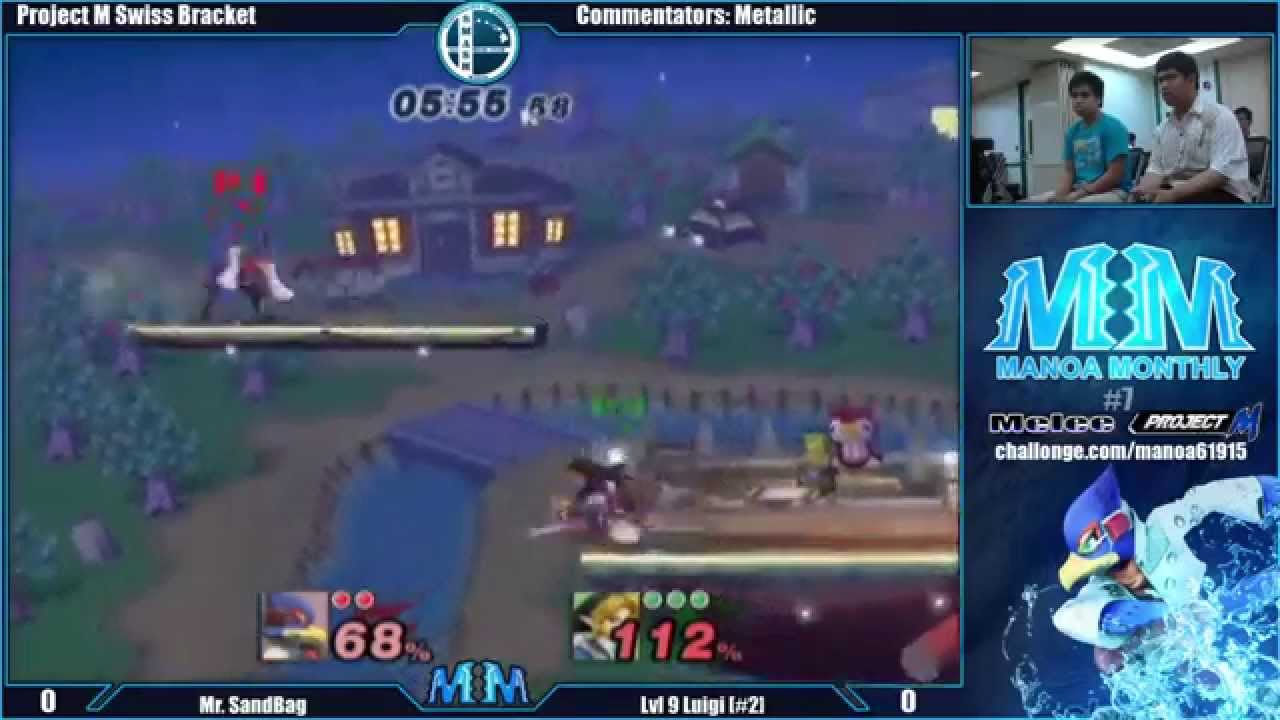 MM7 [SBR2] Mr. SandBag (Falco, Falcon) vs Lvl 9 Luigi (Link) Project M ...