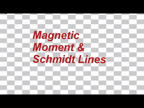Magnetic Moment & Schmidt lines.. nuclear physics - YouTube