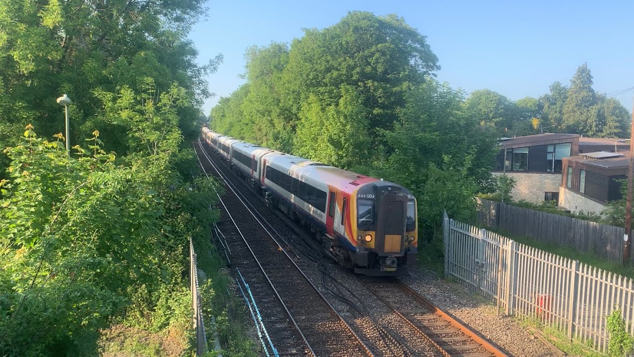 Class 444 Desiro | 444004 + 444034 | South Western Railway - YouTube