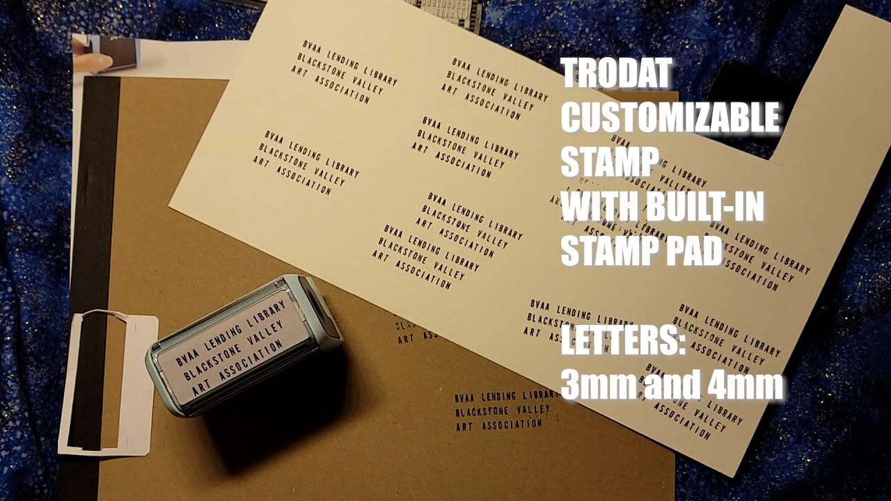 Trodat Printy 4913 Customizable Self-Inking Stamp with 3mm and 4mm ...