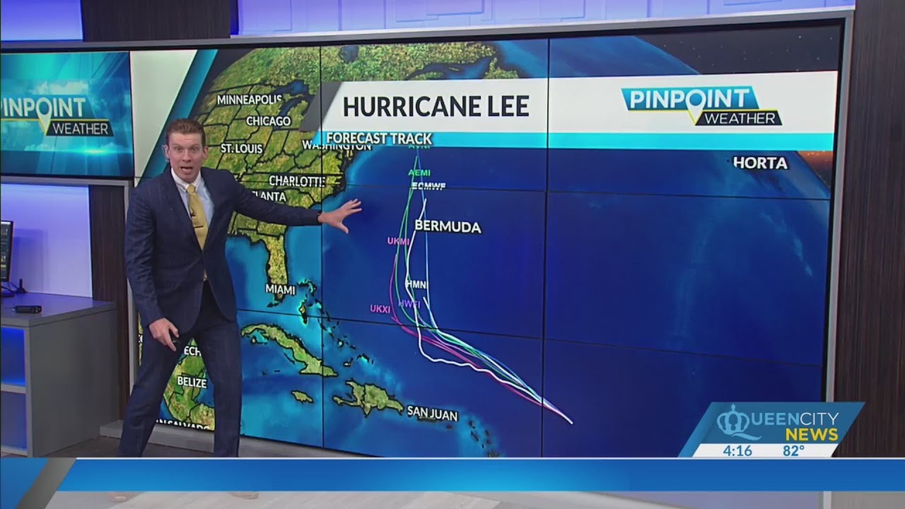 Tracking Lee: From Tropical Storm to Category 4 Hurricane - YouTube