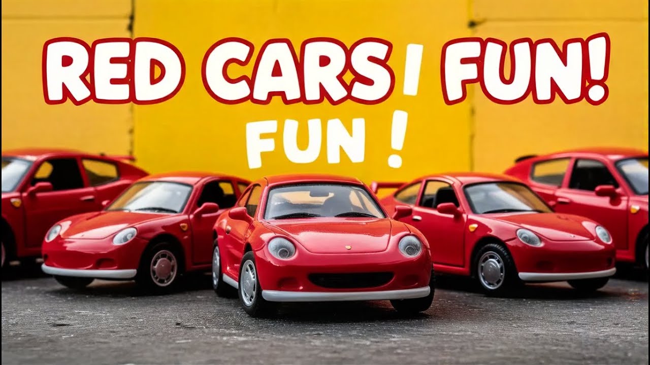 Red Toy Cars Galore! Exciting Red Cars for Kids | ToysLet SSR - YouTube