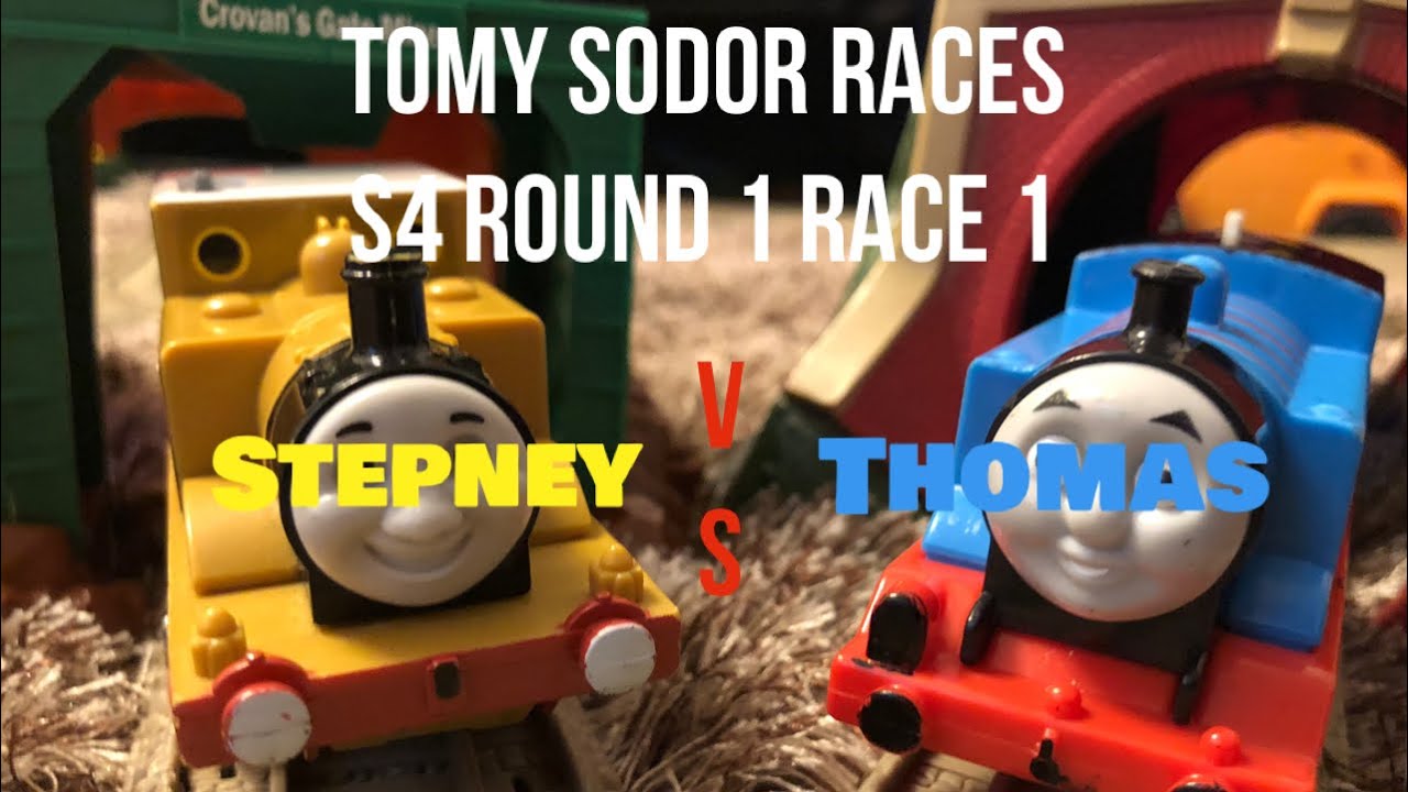 Tomy Sodor Races: Stepney vs Thomas | Round 1: Race 1 - YouTube