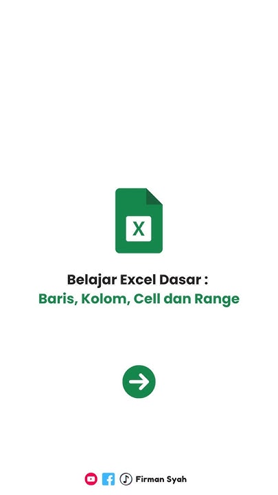 Baris, kolom, cell dan range - Belajar Excel Dasar - YouTube