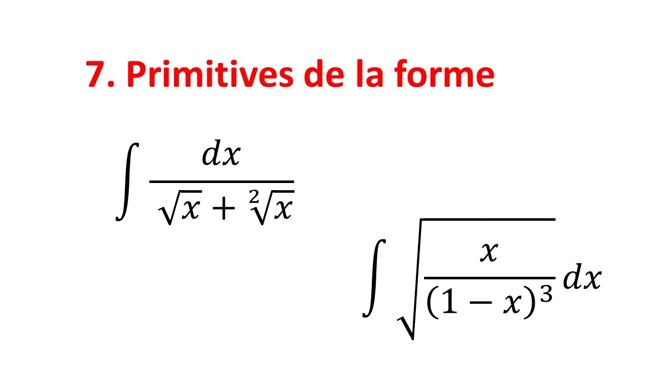 Primitives des fractions rationnelles en x et sqrt^n{(ax+b)/(cx+d ...