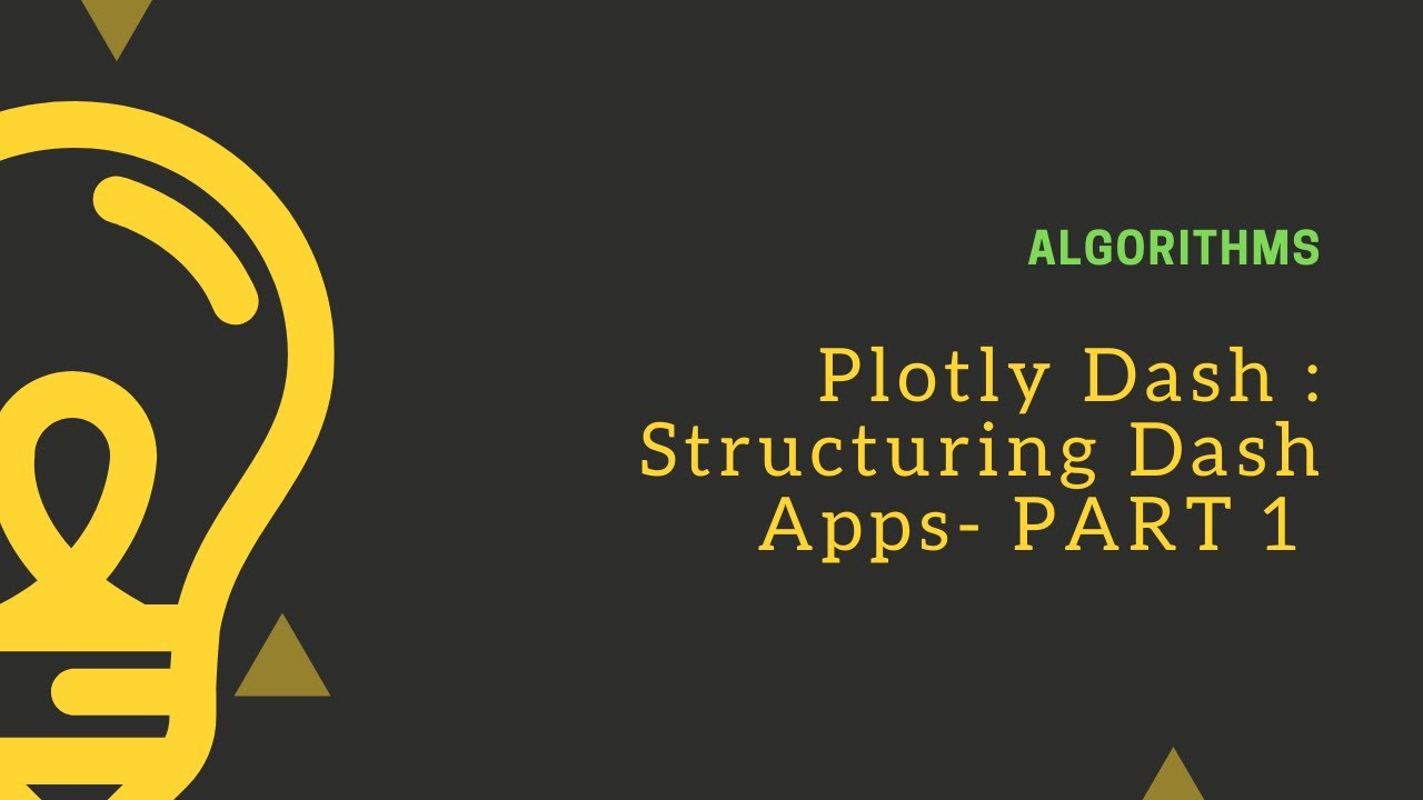 Plotly Dash How To Structure Multipage Dash Apps Part 1 Youtube