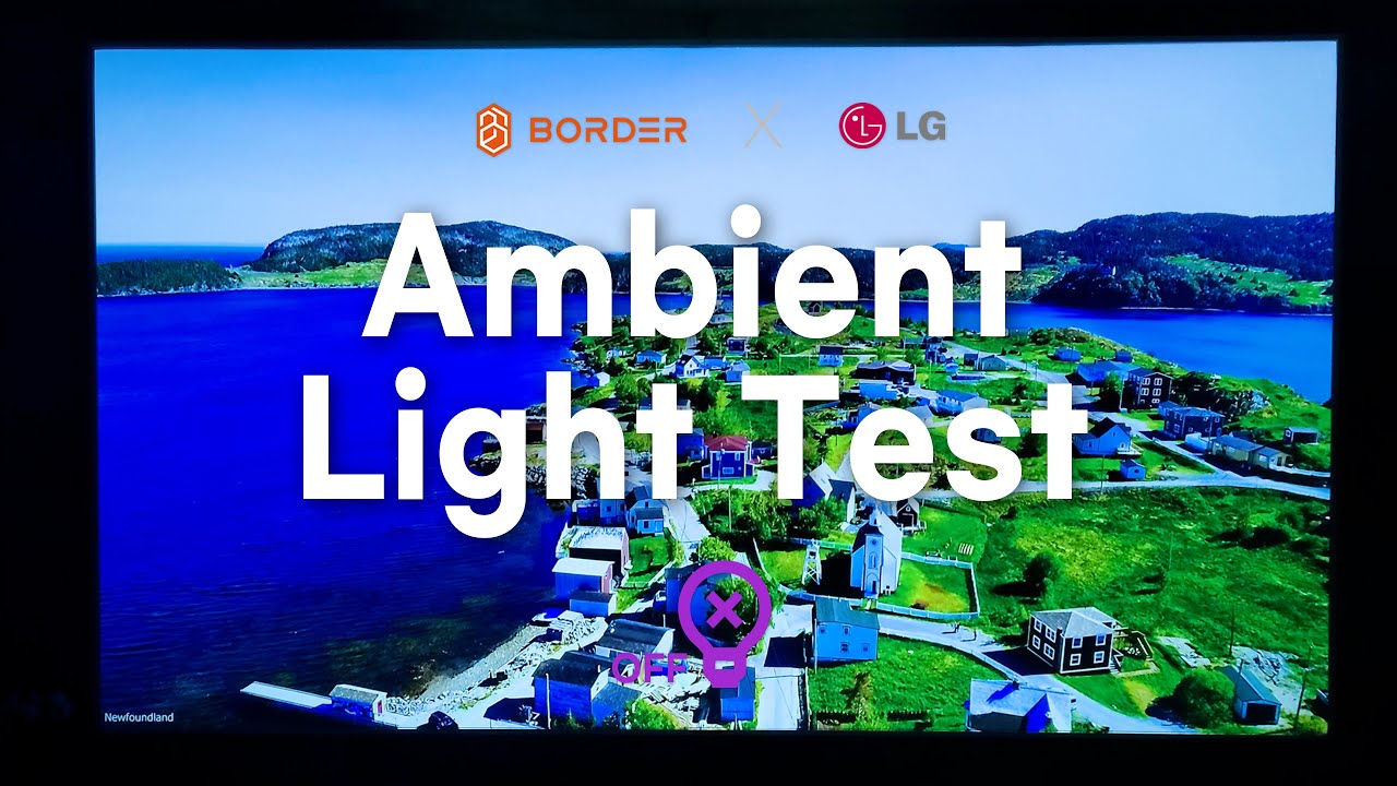 [BORDER x LG] Ambient light test / Light off - YouTube