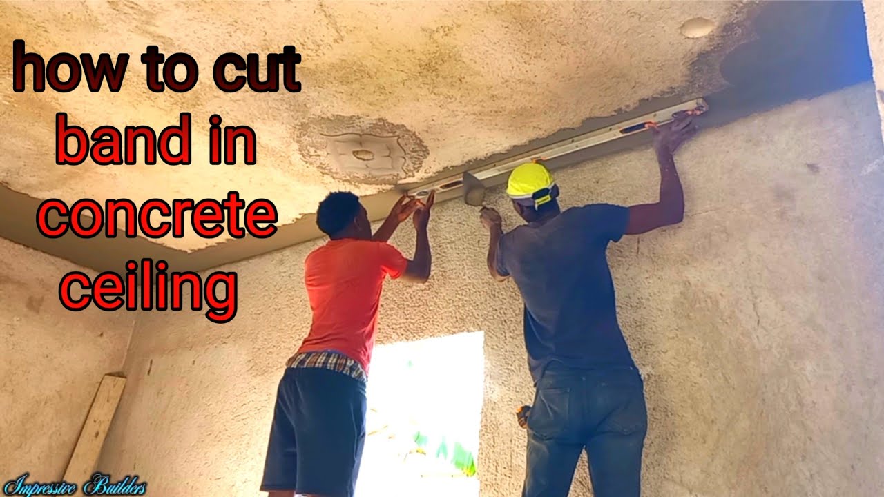 How To Cut a Ban in Ceiling Building our Dream House In Jamaica - YouTube
