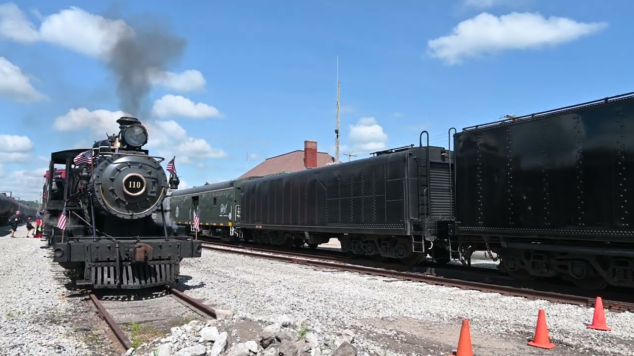 NKP 765 and Little River Railroad 110 in Hillsdale, Michigan August 27 ...