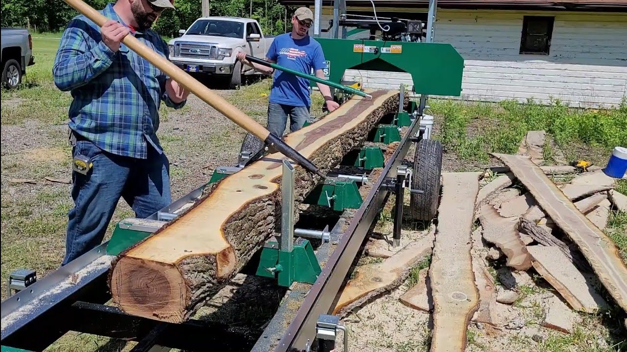 #57 FINALLY! Milling 8X8 Black Walnut Post With HM130MAX - YouTube