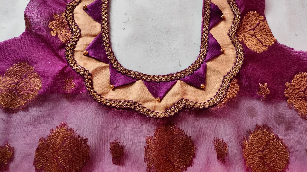 Traingle Wala Blouse Design || Beautiful Blouse Design || Designer ...
