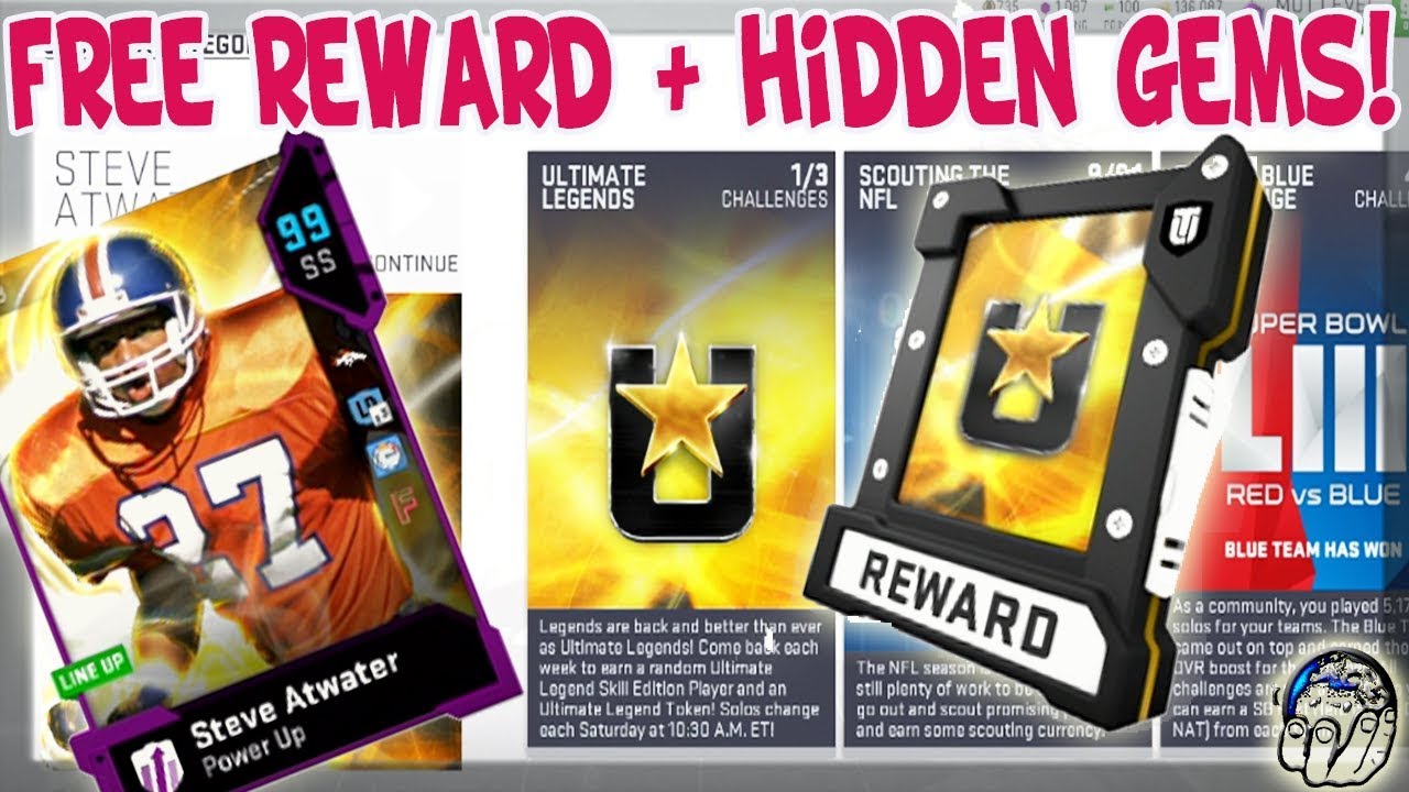 OPENING MY FREE ULTIMATE LEGEND PACK + HIDDEN GEMS IN MADDEN 19 ...