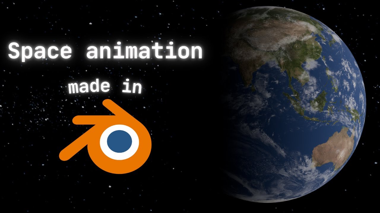 Space animation made in blender - YouTube