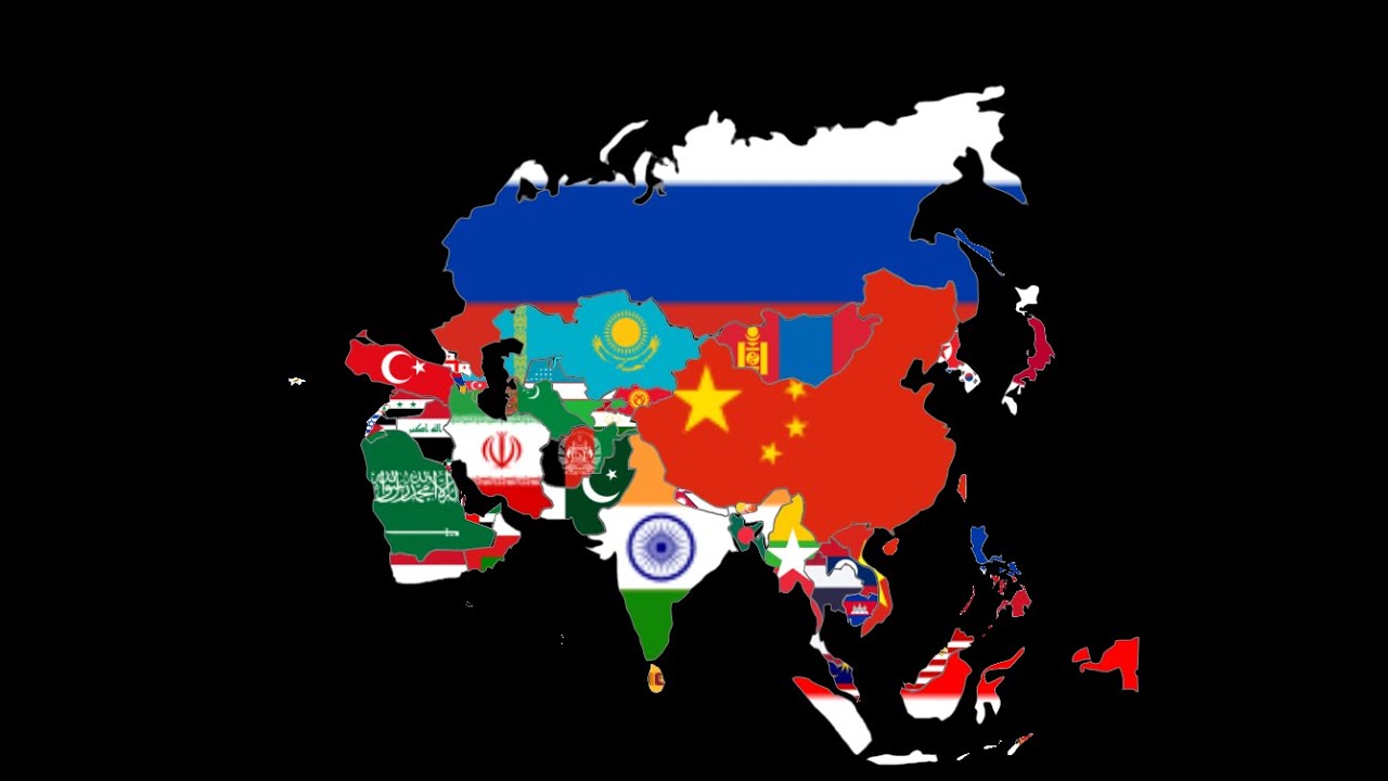 asia countries by size - YouTube