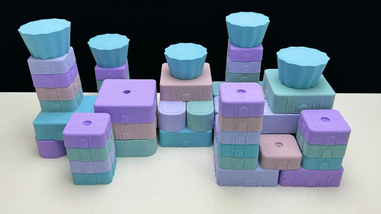 ASMR baking soda | Unusual castle - YouTube