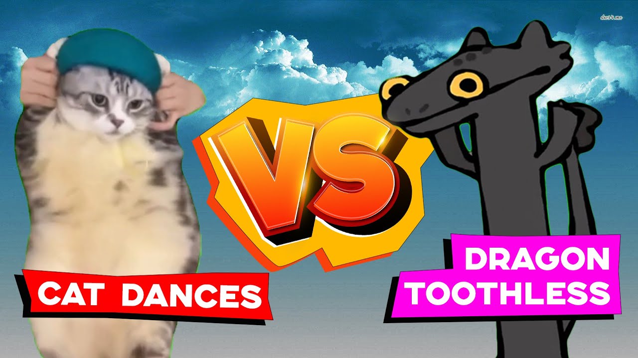 Toothless vs Cat dances - YouTube