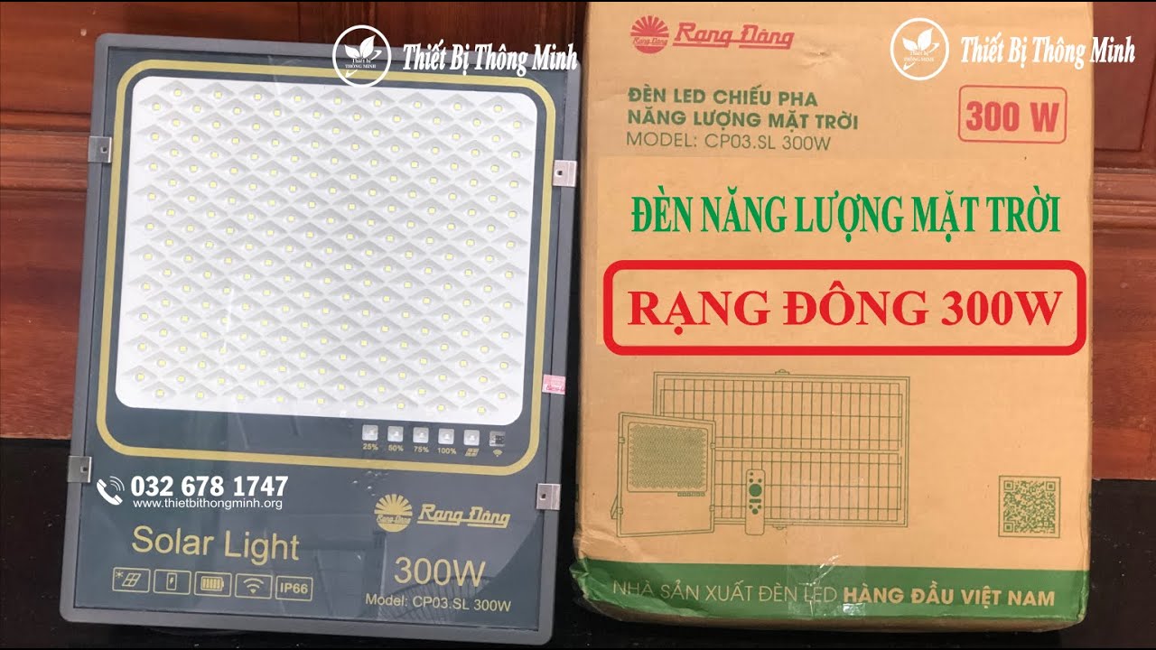 Đèn Pha Năng Lượng Mặt Trời Rạng Đông 300w Cp03 Sl 300w Đèn Solar