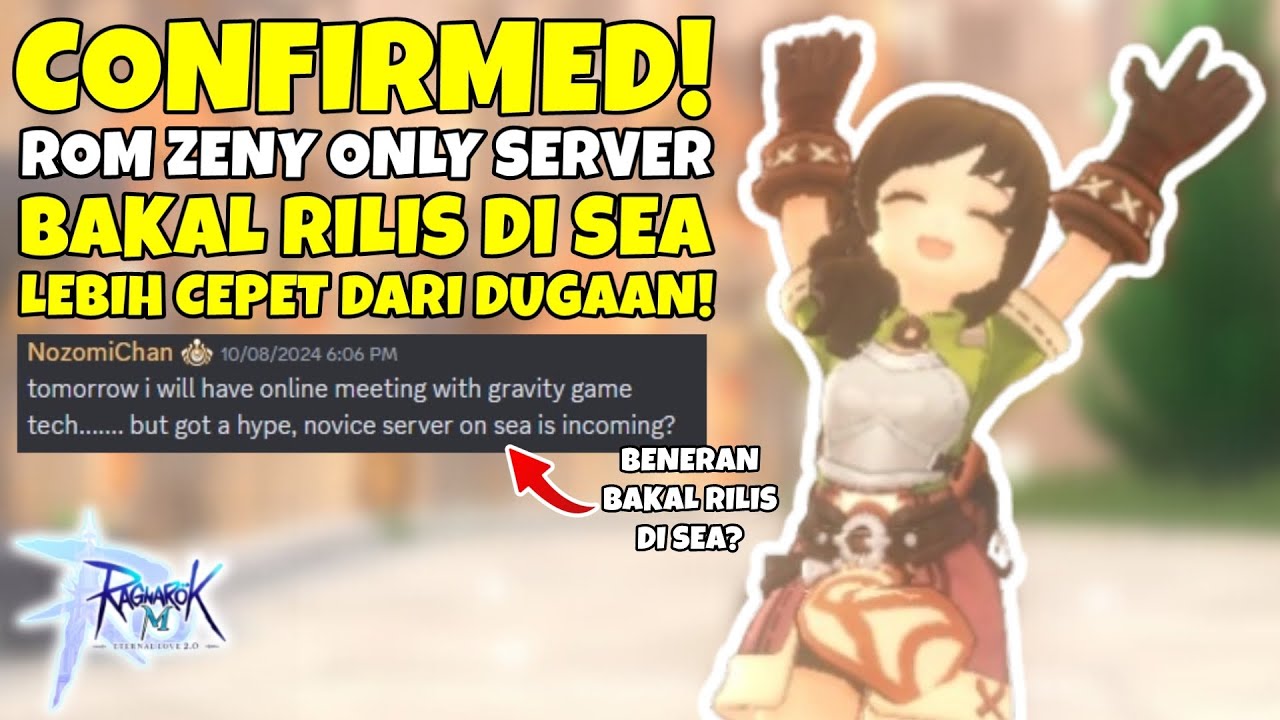 ROM ZENY ONLY SERVER BAKAL RILIS DI SEA LEBIH CEPET DARI DUGAAN! | RAGNAROK M ETERNAL LOVE - YouTube