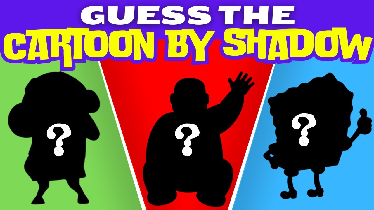 Guess the Cartoon Character from Their Shadow! 🤔👀 - YouTube
