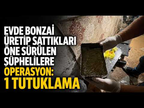 Evde Bonzai Üretip Sattıkları Öne Sürülen Şüphelilere Operasyon 1 Tutuklama