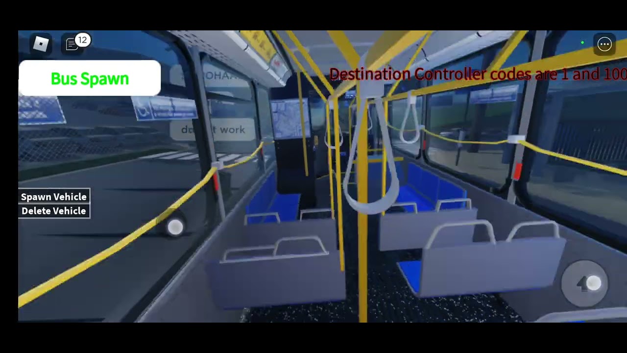 Gameplay of Roblox Express Bus: a tour of 2011 Orion VII NG #7070 bus ...