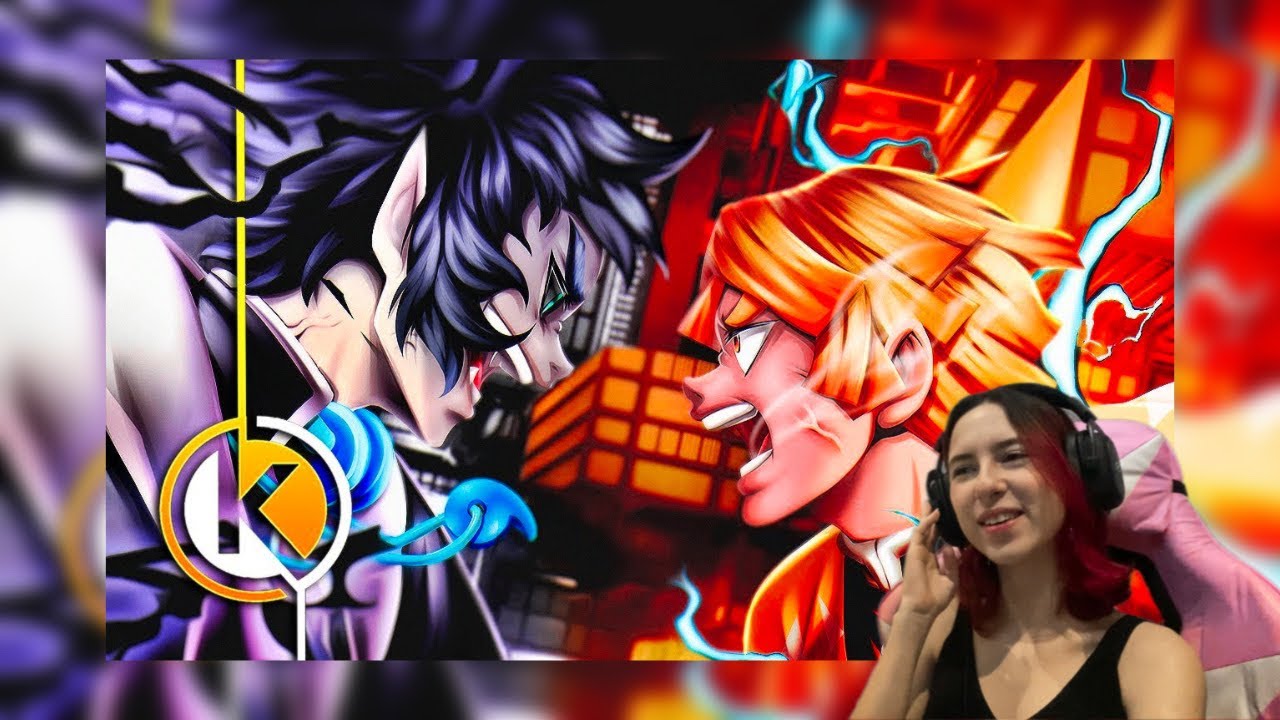 MELHOR LUTA! Zenitsu Vs Kaigaku (Kimetsu No Yaiba) - Luz & Escuridão | Okabe feat. @AniRap - YouTube