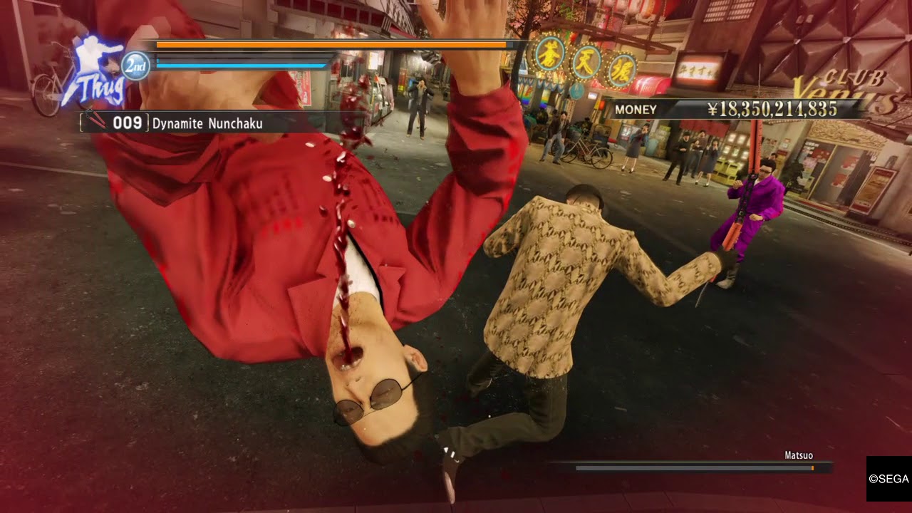 YAKUZA 0 Dynamite Nunchaku is AWESOME - YouTube