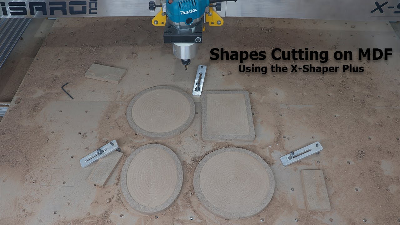High Speed Shapes Cutting on MDF - Nisaro CNC India - X Shaper Plus CNC Router - Workbee CNC ...