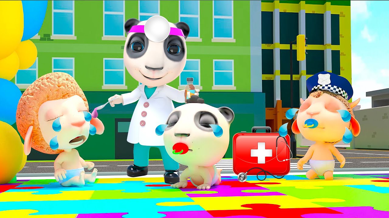 Il Dottor Panda Tratta I Bambini | Nuovo cartone animato | Dolly e ...