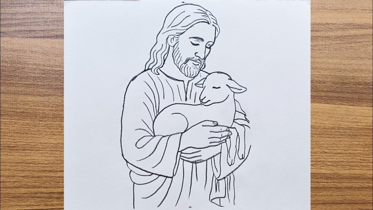 How to Draw Jesus Christ | Jesus Drawing | Easy Drawing Step by Step ...