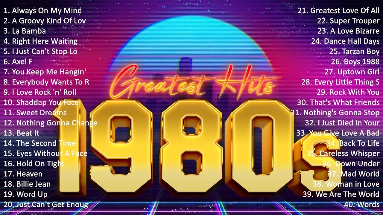 80s Greatest Hits Of All Times ~ Best Songs Of 80s ~ The Best Album ...