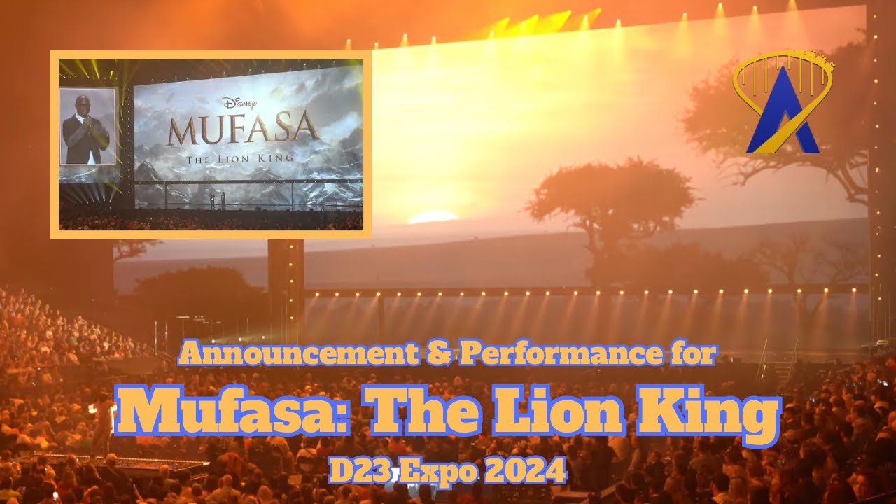 Disney Mufasa The Lion King Performance and Introduction at Disney D23 ...