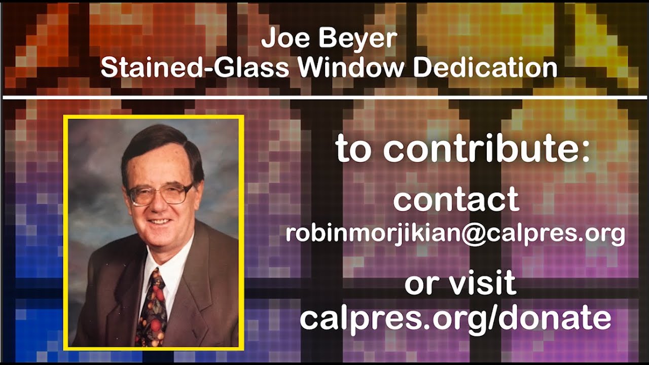 Update: Joe Beyer Stained-Glass Window Dedication - YouTube