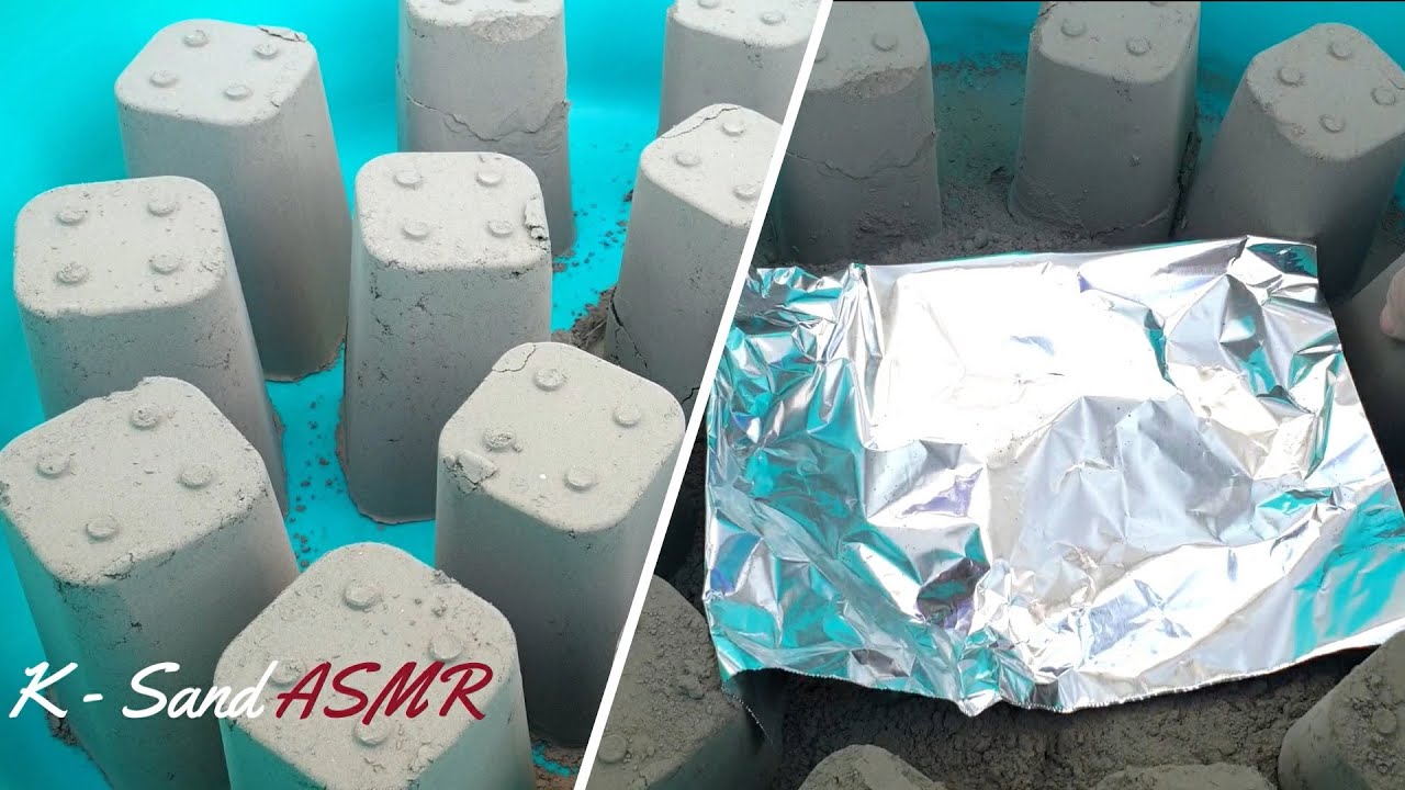 ASMR | Satisfying Soft Pure Cement Dry Foil Crumbling | N&F Speed 287 ...