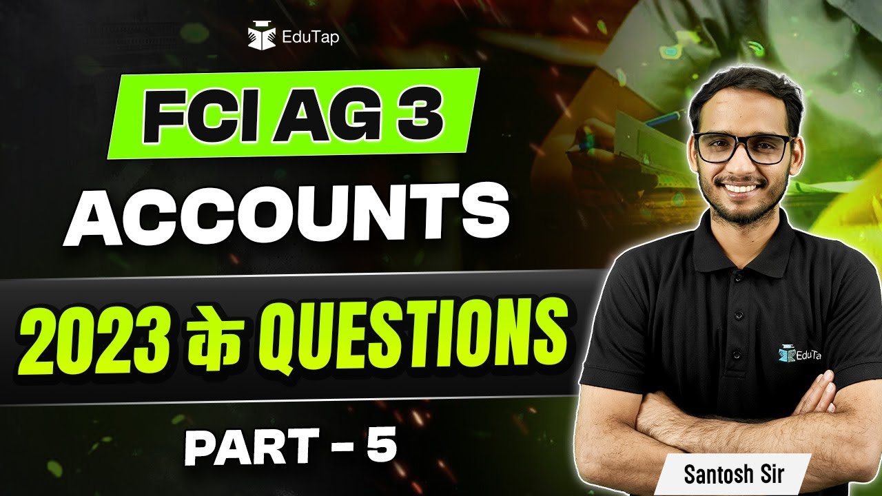 FCI Previous Year Question Paper PDF | FCI AG 3 Accounts Phase 2 ...