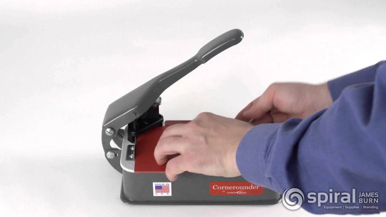 Lassco Wizer CR-20 Round Cornerning Machine - YouTube