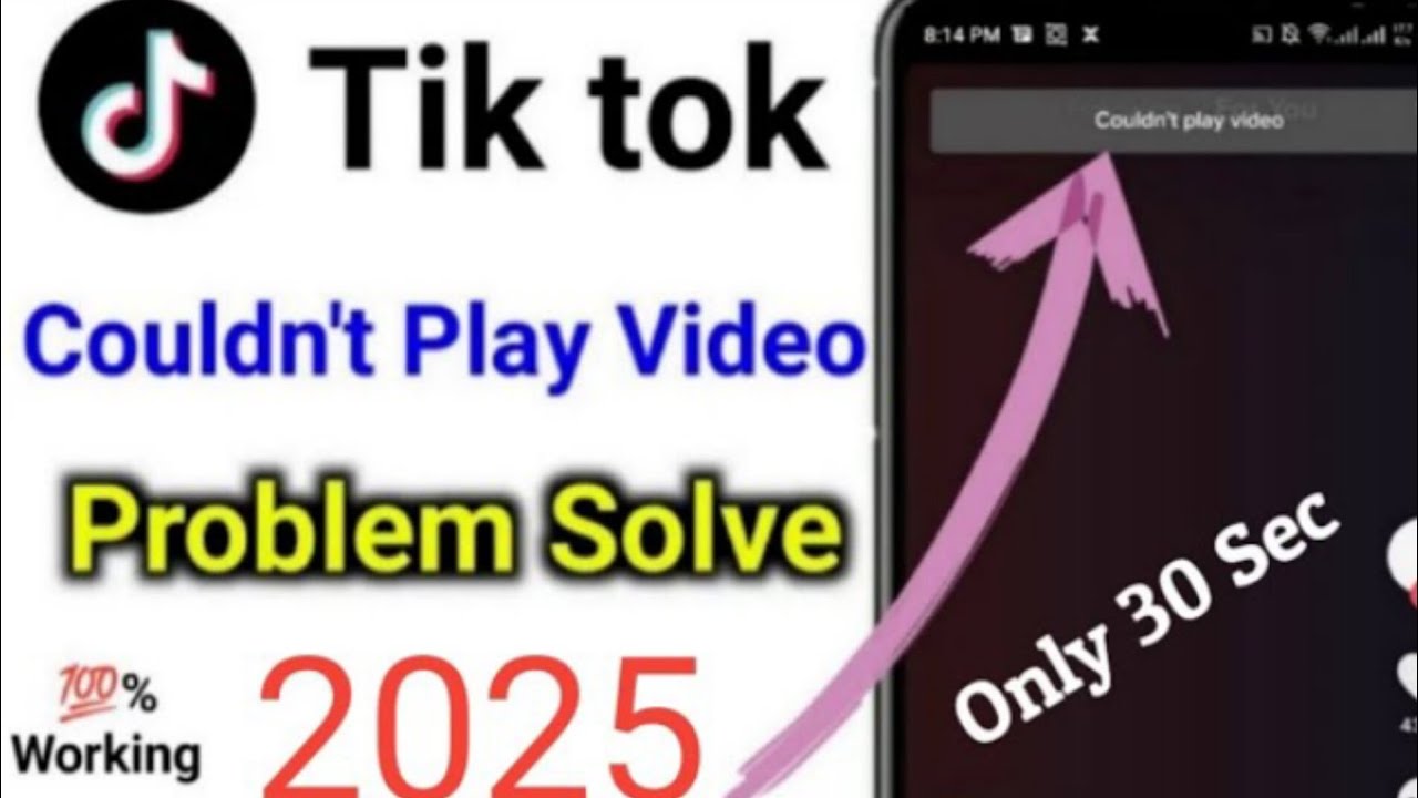 Couldn't Play Video TikTok Problem | Tiktok Connection Problem | Tiktok ...