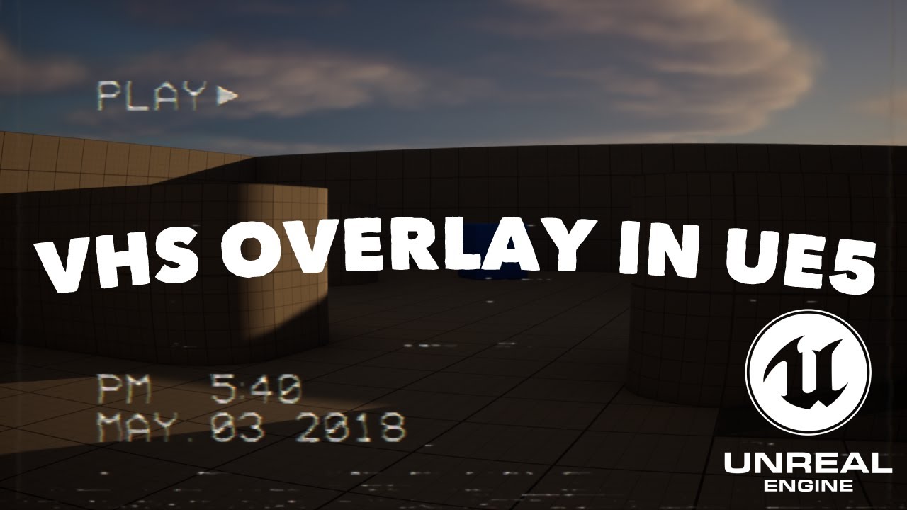 VHS overlay in UE5 - YouTube