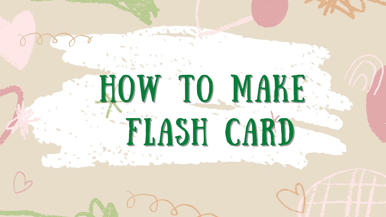 Cara membuat media belajar Flash Card - YouTube