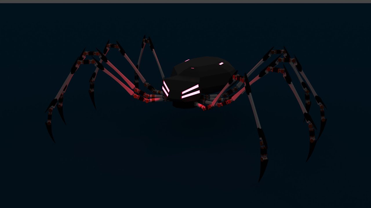 Meca-Spider render 3D - YouTube