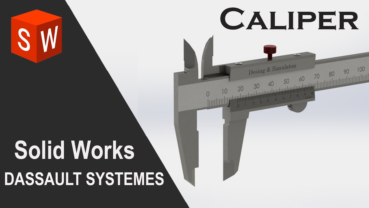 Design Caliper in SolidWorks 2023 - YouTube