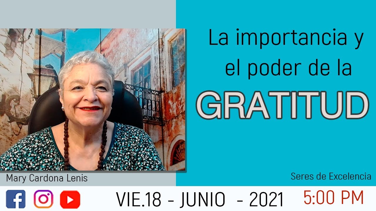 HablemosUnRatico sobre el Agradecimiento 🔴 LIVE // Mary Cardona - YouTube