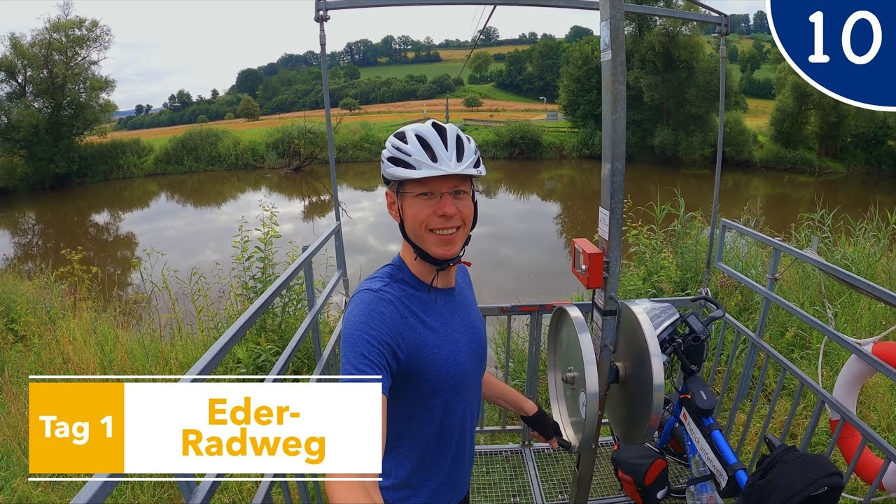 Spektakulär über die Fulda und weiter zur Eder | Eder-Radweg Tag 1 ...