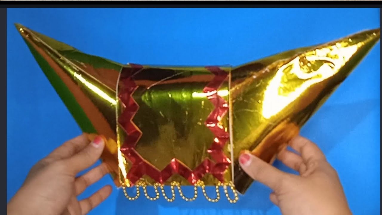 topi khas minang dari kertas emas - YouTube