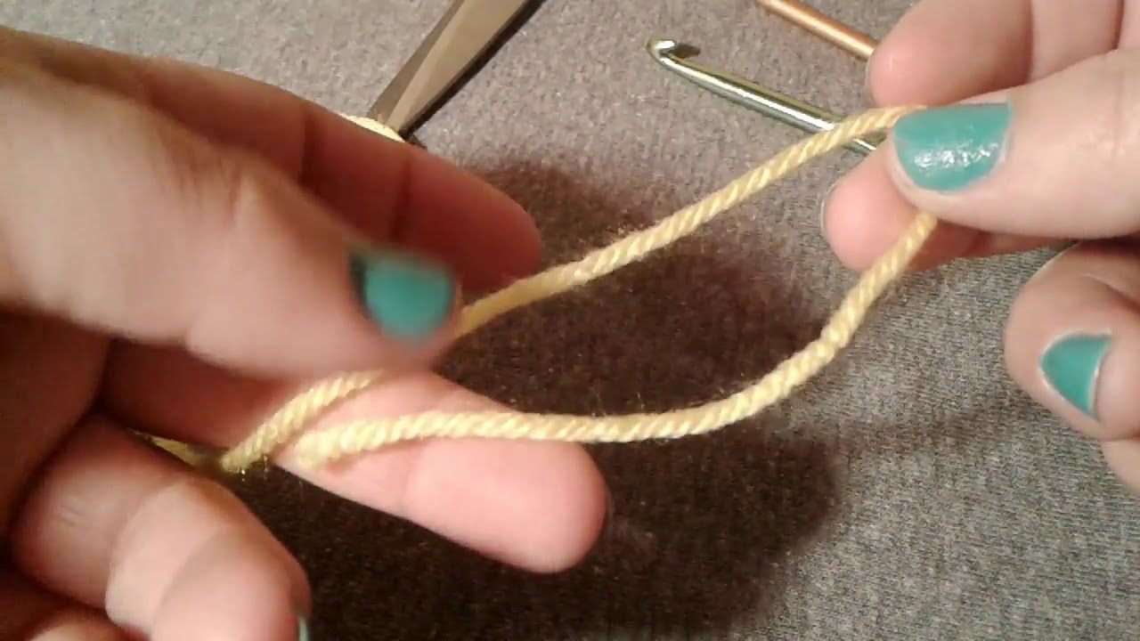 Crochet Beginner Series: Slip Knot - YouTube