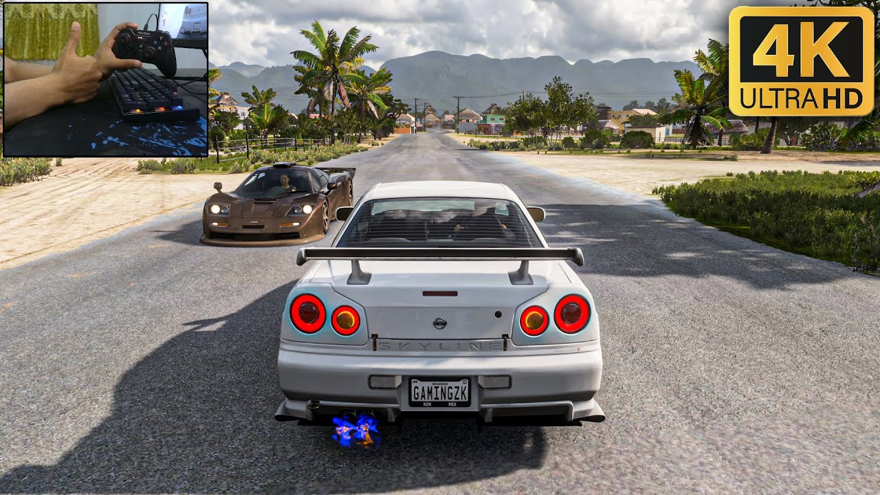 Nissan GTR-R34 Skyline- Forza Horizon 5 | Controller Gameplay Driving ...