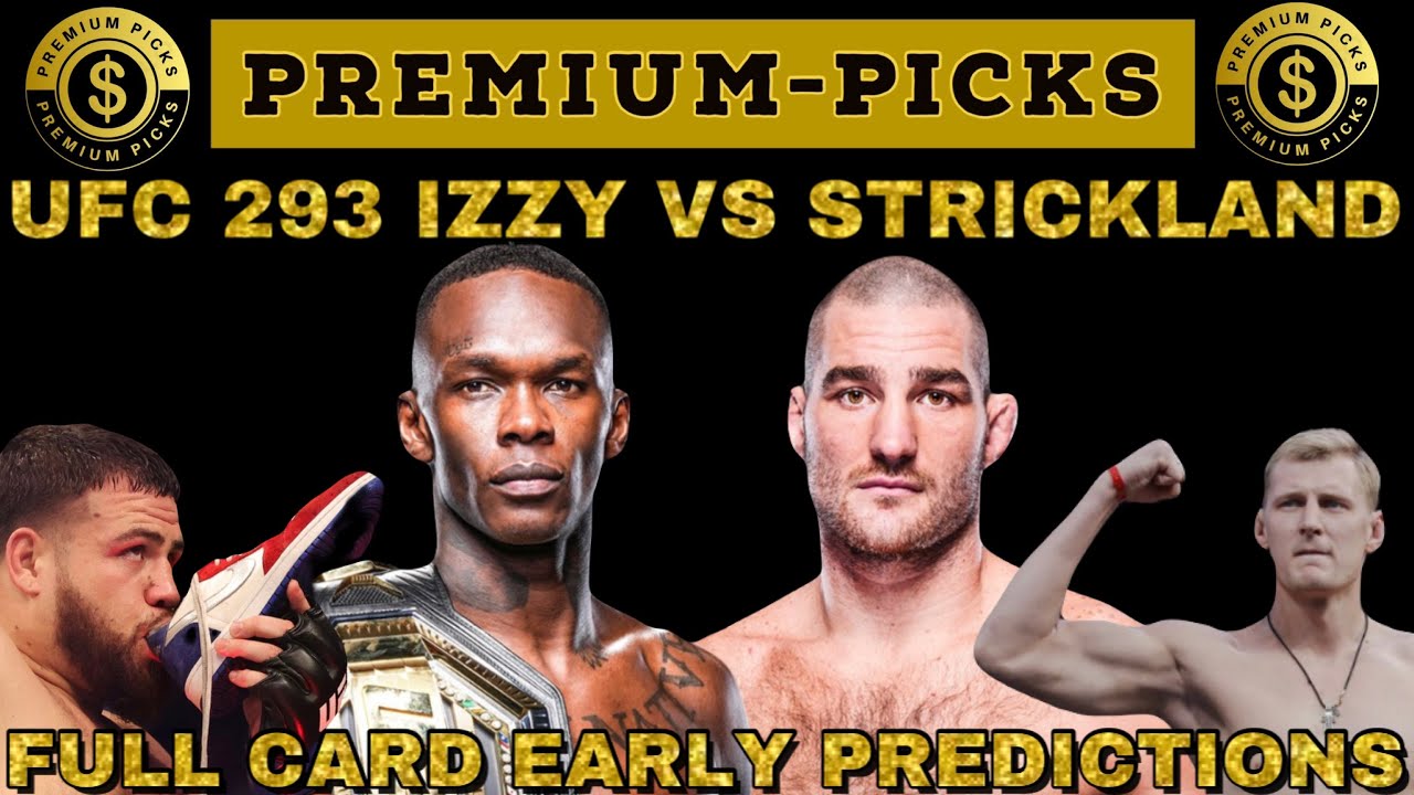 UFC 293 full card predictions - YouTube